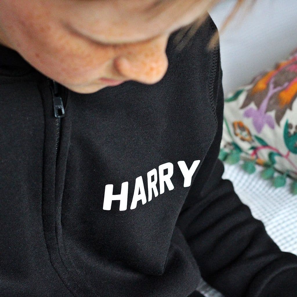 Personalised Junior Zip Up Onesie